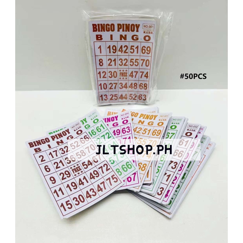 JJT Classic Pinoy Bingo Game Cards | Shopee Philippines