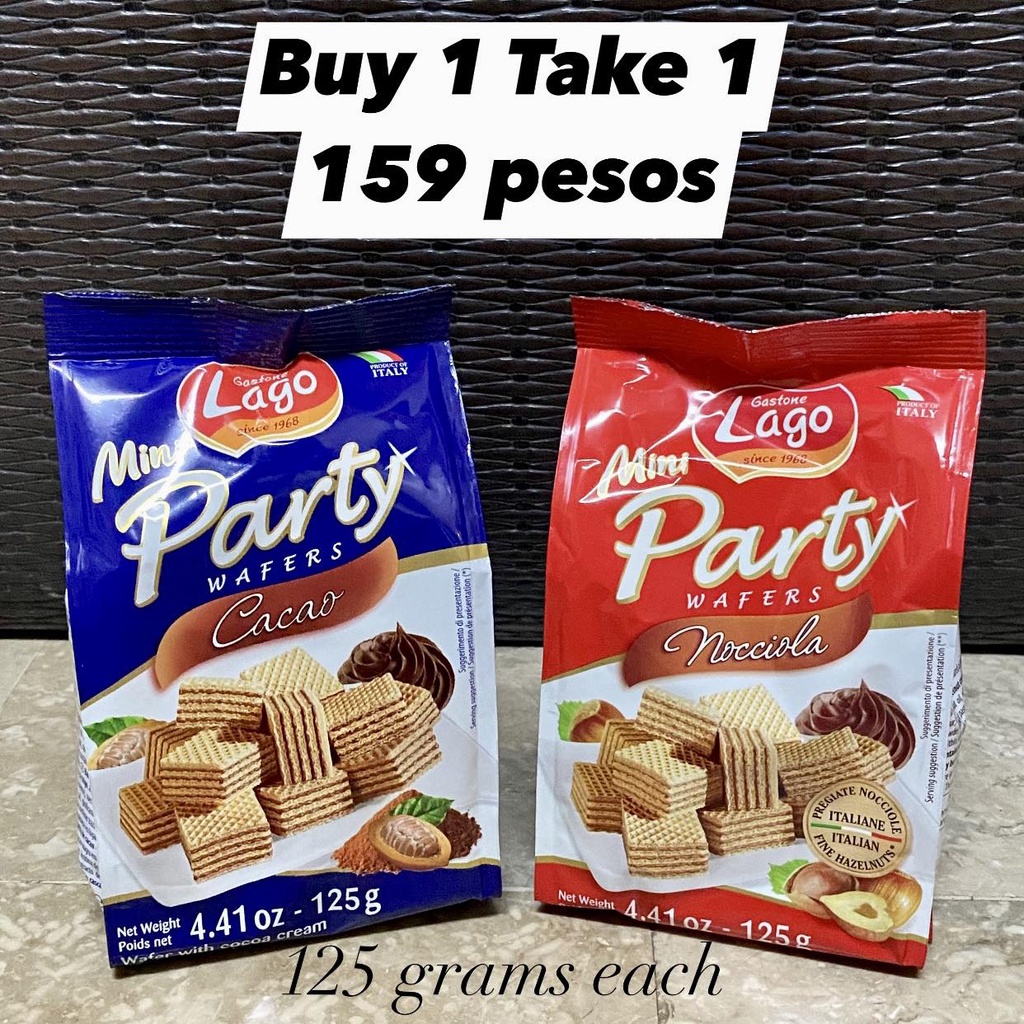 Buy 1 Take 1 - Gastone Lago Nocciola Cacao Party Wafers 125 g | Shopee ...