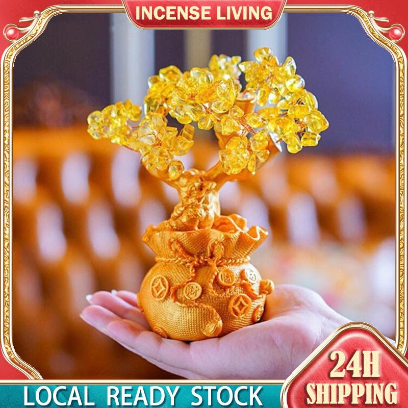 Feng Shui Money Tree Lucky Citrine Money Wealth Tree Allday Everyday ...