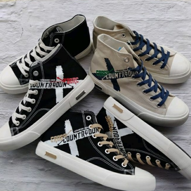 Advan Shoes Crosscountry High Top Hi Cut Lace Up Rugged Sneakers ...