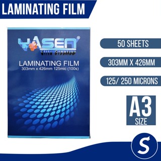 YASEN Laminating Film Roll 4inches/9inches/12inches (125 microns/250 microns) | Shopee Philippines