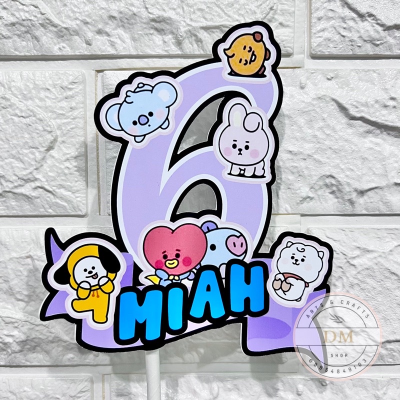 BT21 Cake Topper Regular Design custom made | Shopee Philippines