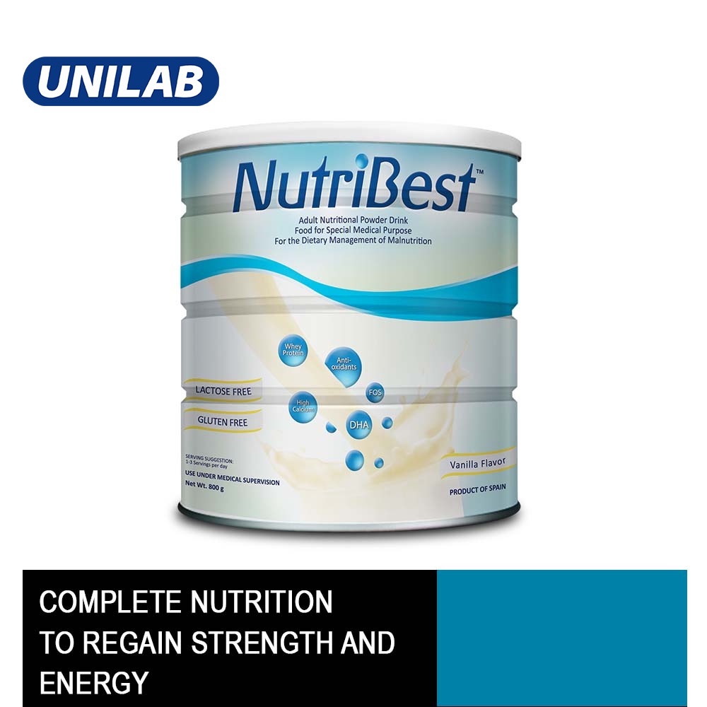 Nutribest Vanilla Flavor 800g Can Adult Nutritional Powder Milk Drink ...