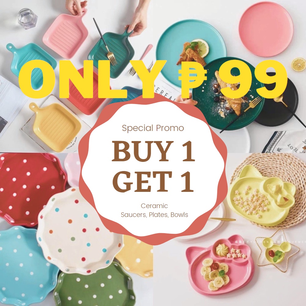 BUY1TAKE1 Ceramic Plates Bowls Platting Saucers Dinnerware Home Living ...