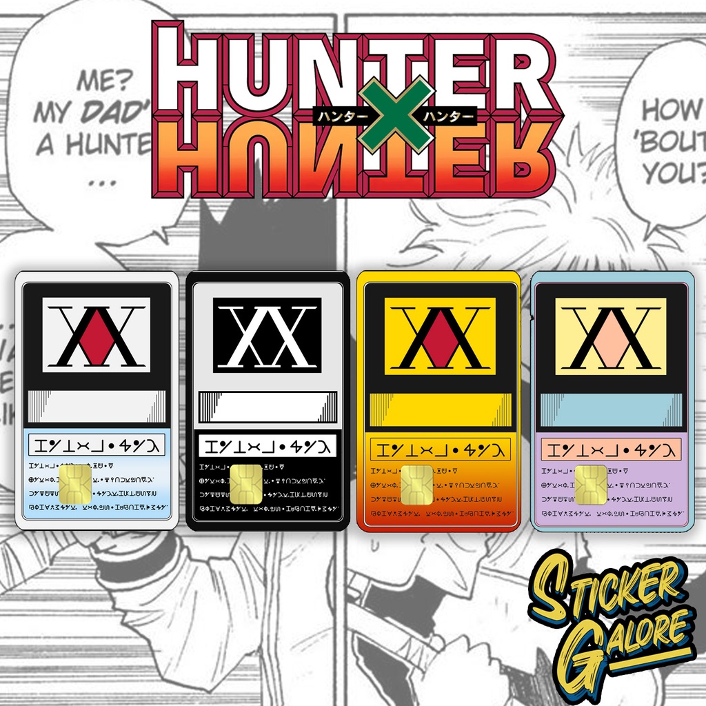 HUNTER x HUNTER ATM Debit Card Beep Card Sticker (Waterproof and ...