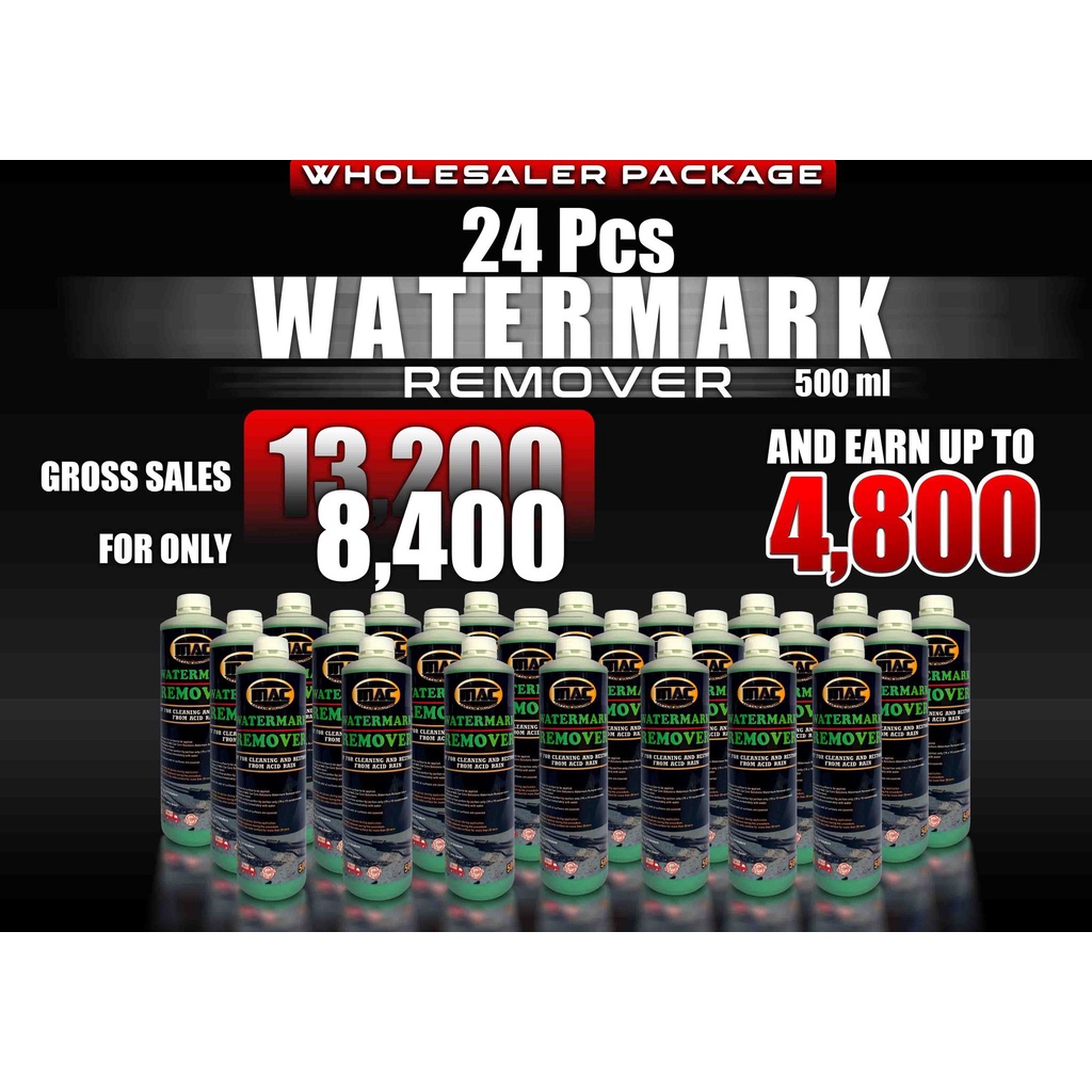 Watermark Remover Wholesaler Package 24pcs 500ML | Shopee Philippines