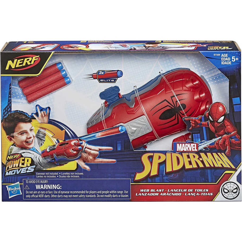 Nerf Power Moves Marvel Spider-Man Web Blast | Shopee Philippines