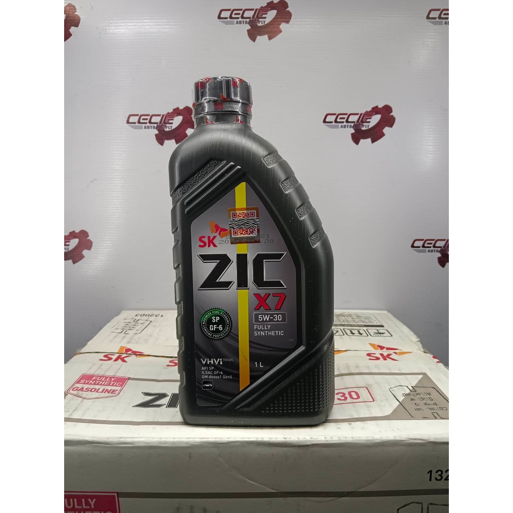 Zic X7 SAE 5W-30 Fully Synthetic Gasoline and LPG engine Oil 1L | Shopee Philippines