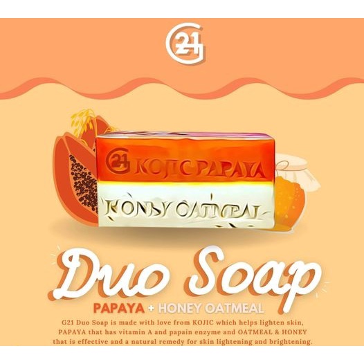G21 Kojic Papaya + Honey Oatmeal Duo Soap 150g | Shopee Philippines