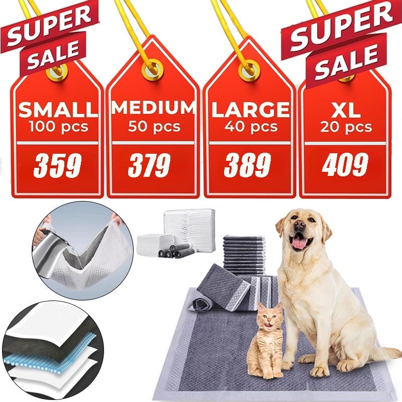 Dog Pee Pad Pet Poop Pads Cat Dog Diapers Carbon Fiber Potty Training ...