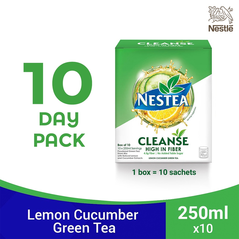 NESTEA Cleanse Lemon Cucumber Powdered Green Tea with Fiber 250ml ...