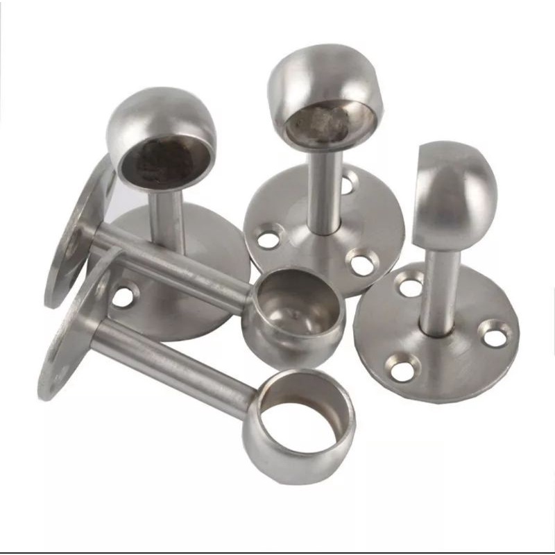 Pipe Bracket Stainless Rod Bracket Hanger Bracket 1Pair | Shopee ...