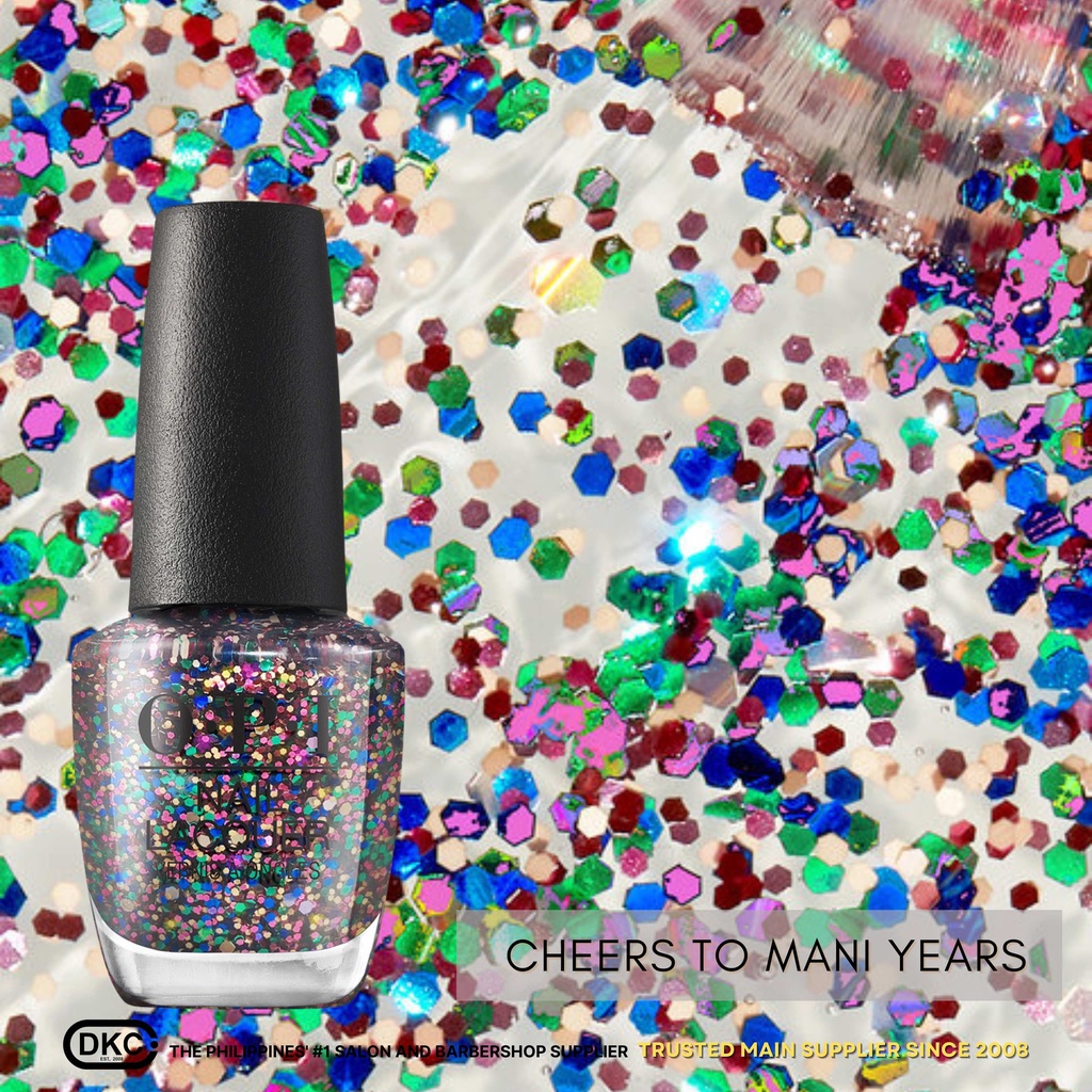 OPI Nail Polish - Cheers to Mani Years (HR N13), Glitter Topper Nail ...