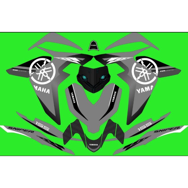 Sniper 155 YAMAHA Decals Laminated Anti fading high grade adhesive ...