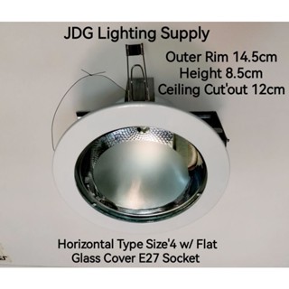 Pinlight E27 Horizontal Type w/ Flat Glass Cover | Shopee Philippines