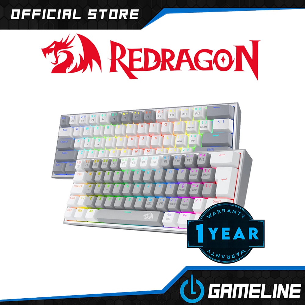 Redragon Wired K617 FIZZ 61 Keys Gaming Keyboard | Shopee Philippines