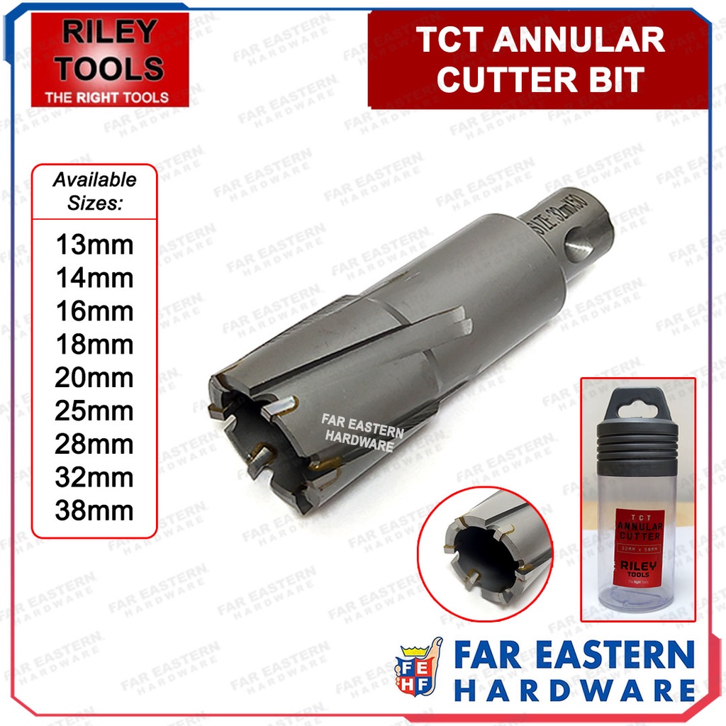 RILEY TCT Carbide Annular Cutter Bit For Magnetic Drill | Shopee ...