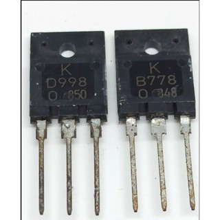 Transistor B778 And D998 - 2SB778 2SD998 Original KEC To-3PML | Shopee ...