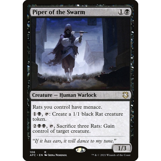 MTG Piper of the Swarm - Throne of Eldraine (ELD) Mint | Shopee Philippines