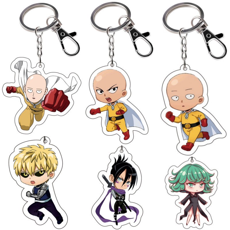 Anime ONE PUNCH-MAN Acrylic Keychain Saitama Genos Tatsumaki BLAST ...