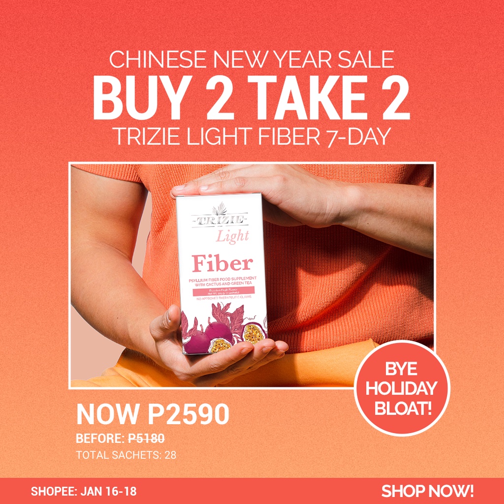 TRIZIE Light Fiber 4 Week Bundle [w Psyllium Fiber for Detox, Bloating ...