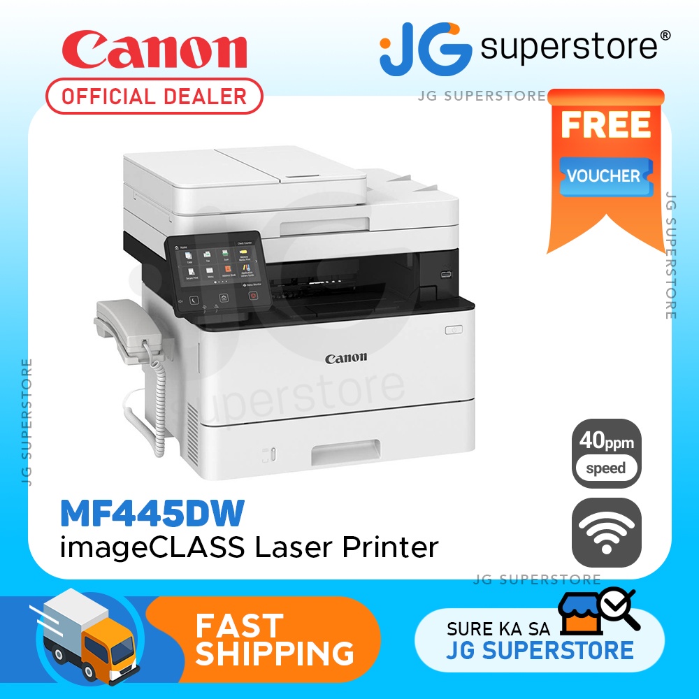 Canon imageCLASS MF445DW Mono Laser Printer w/Print, Colored Scan, Send ...