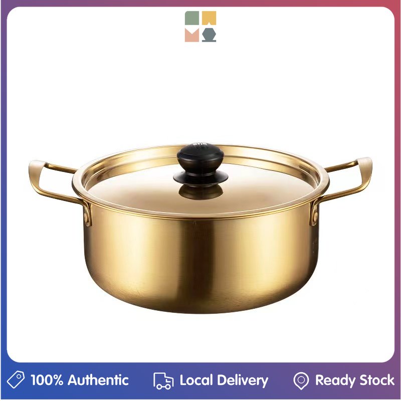 Flnadre Korean Gold Ramen Noodle Pot/ Nembi Kimchi Ramen Ramyun Pot Hot ...