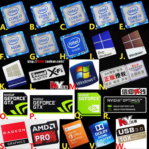 Original core 8th Generation i5 i7 Xeon Computer 8th cpu Notebook win10 ...