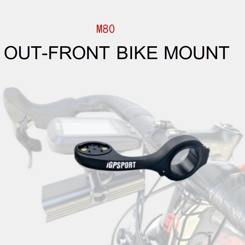 IGPSPORT M80 Out Front Bike Computer Mount For iGPSPORT iGS10S iGS520 iGS130 iGS50S iGS620 ...