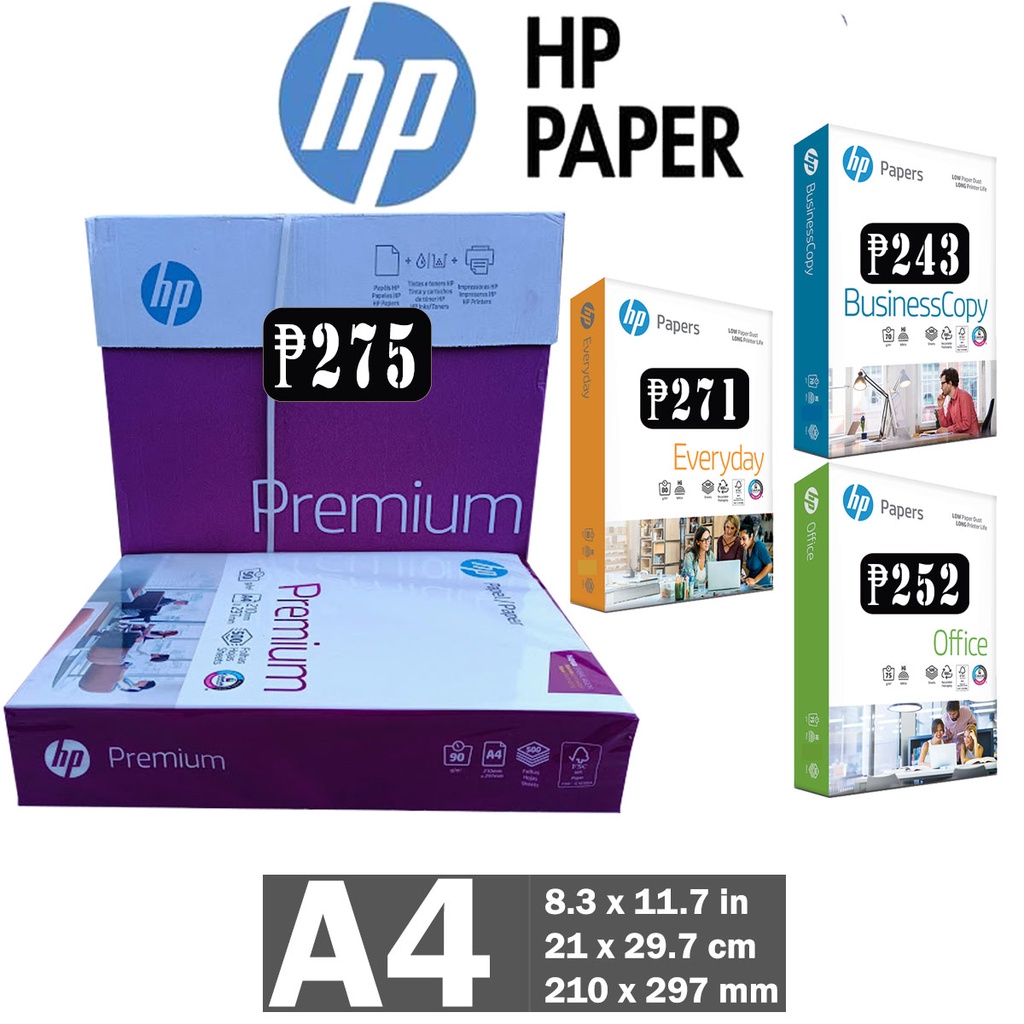 HP Premium Bond Paper , A4 , 90gsm 80gsm 75gsm 70gsm , 1 Ream , 500 ...