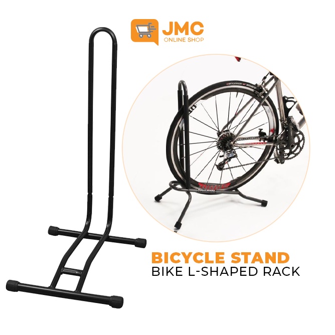 Bicycle Parking Stand Plug-in L-Shaped Display Rack Bike Floor Stand ...