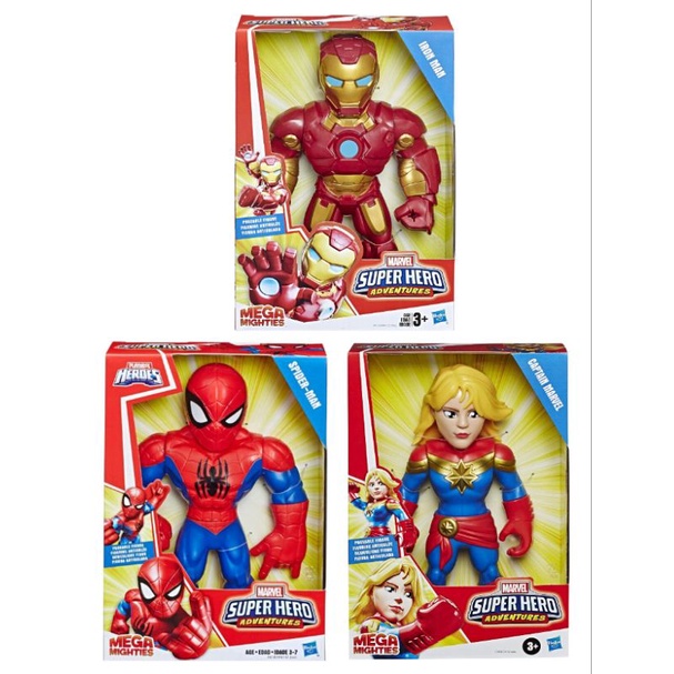 Playskool Marvel Super Hero Adventures Mega Mighties 10 Inches Spider ...