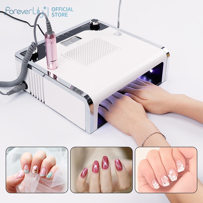 Foreverlily 3 in 1 30000RPM Nail Gel File Curing Dryer Manicure Device ...