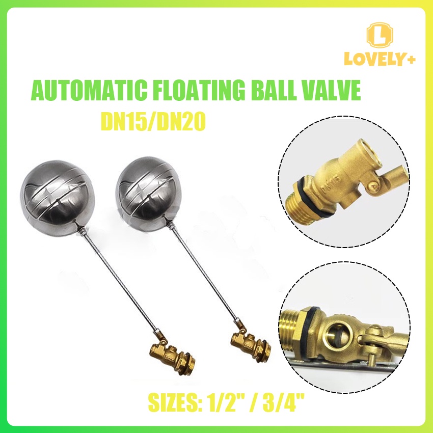 Brass Automatic Floating Ball Valve 1/2"/ 3/4" Size Float Valve For ...
