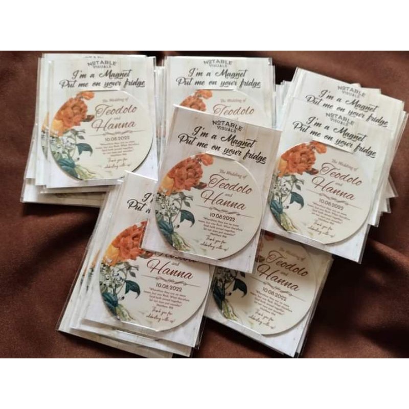Circle Ref Magnet Wedding Souvenirs | Shopee Philippines
