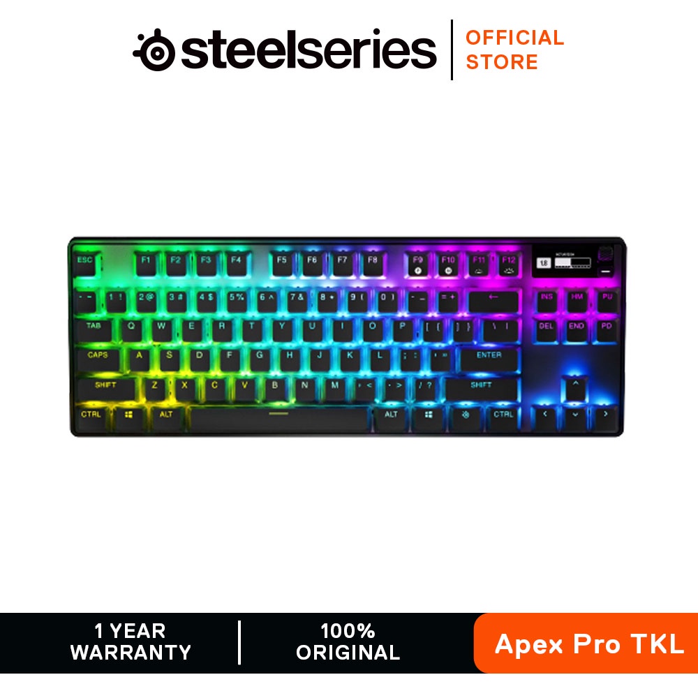 SteelSeries Apex Pro TKL Wireless 2023 OmniPoint Adjustable Switch Gaming Keyboard (64865 ...