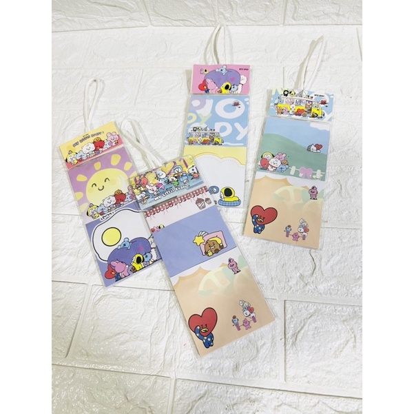 BTS 2 in 1 cute design sticky note | Shopee Philippines
