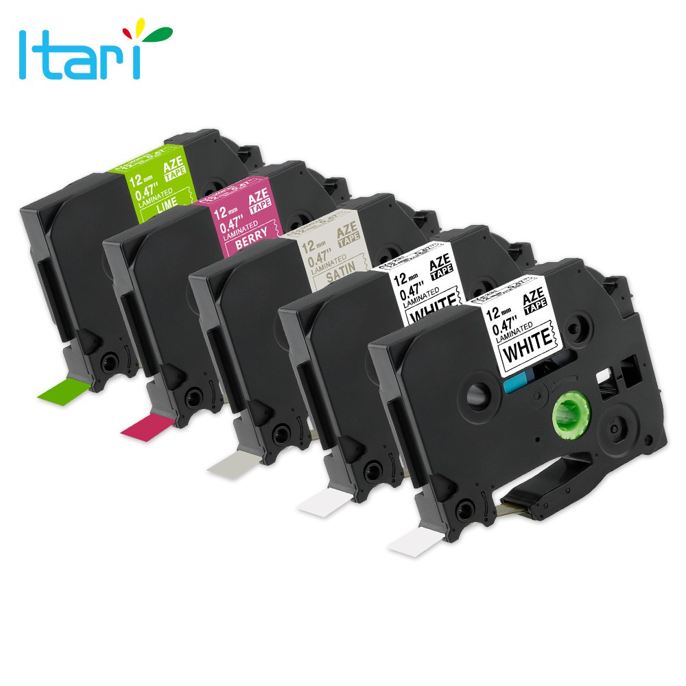 itari 5pcs 12mm label Tape TZe231 TZ231 tape label mixed colors ...