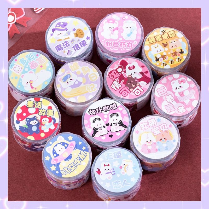 Kawaii Die-cut washi style stickers | Shopee Philippines
