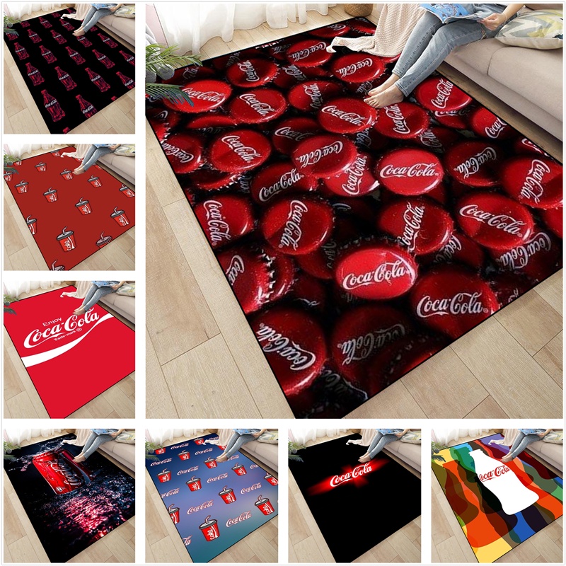 Pepsi Printed Carpet Coca-Cola Bedside Sofa Floor Mat Bathroom Door ...