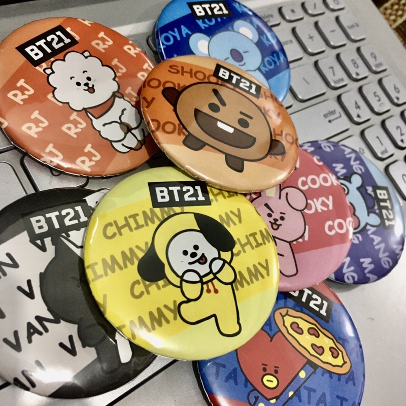[FAST DELIVERY] BT21 Button Pins (Standard Size) | Shopee Philippines