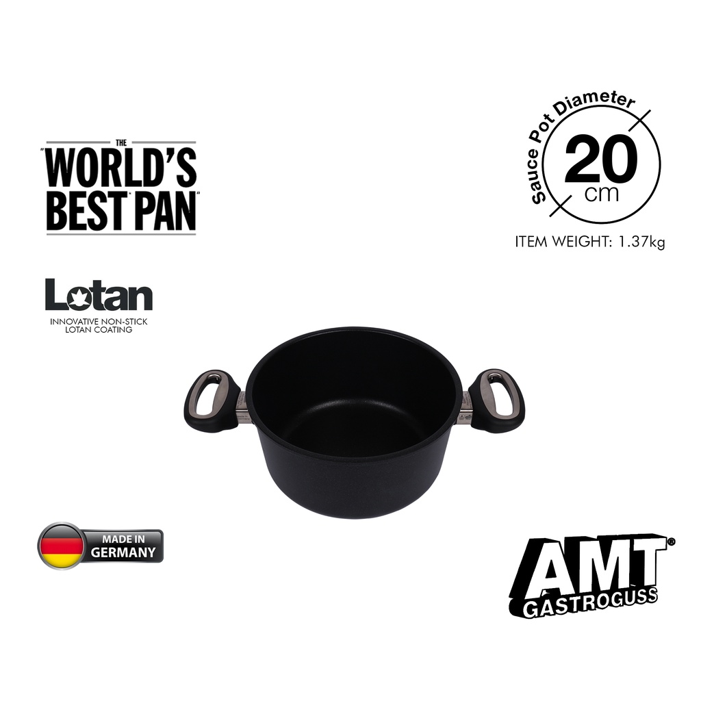 AMT Gastroguss Non-stick Aluminum Casserole Cooking Pot | Induction ...