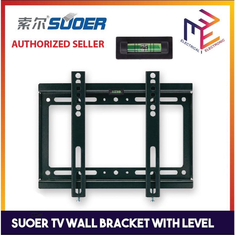 SUOER by Winland Thick TV Bracket Wall Mount Suitable for 14 - 37 in w ...