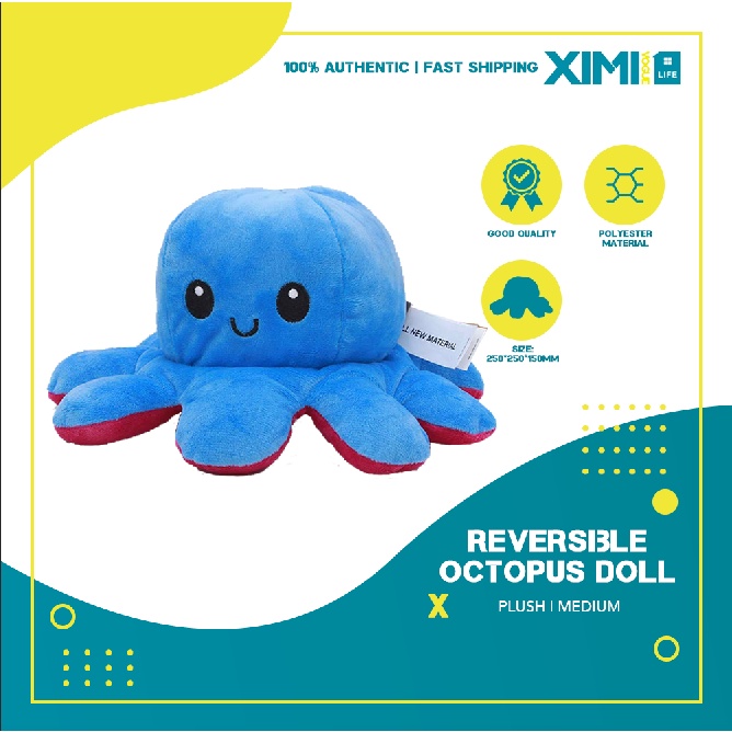 XIMI Vogue Reversible Octopus Plush Doll Medium | Shopee Philippines