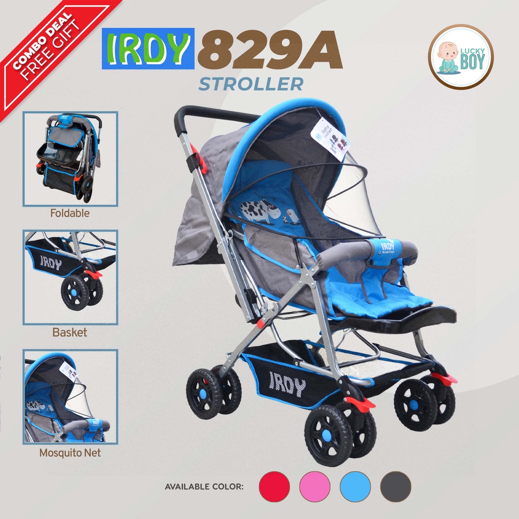 IRDY 829A Blue Stroller For Baby | Shopee Philippines