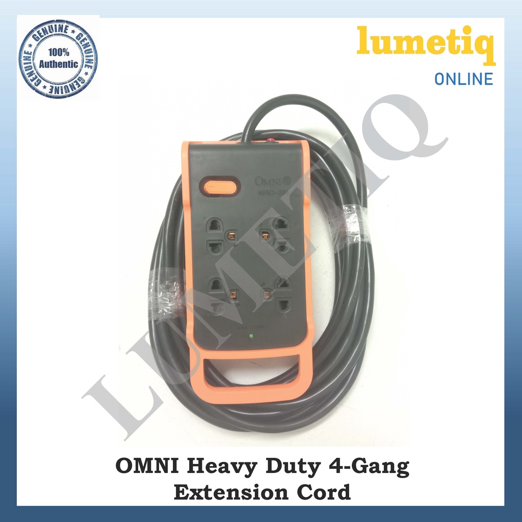 New Omni Heavy Duty 4 Gang Extension Cord Shopee Philippines