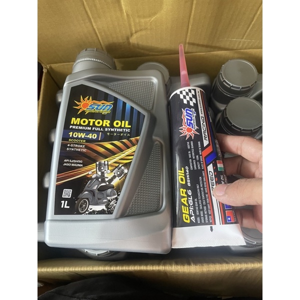 Sun Racing Engine Oil and Gear oil 1L | Shopee Philippines