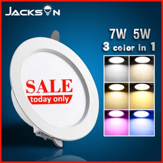 【COD】 3 Color Pin Light Led Recessed Downlight Tri Color Pinlight Round ...