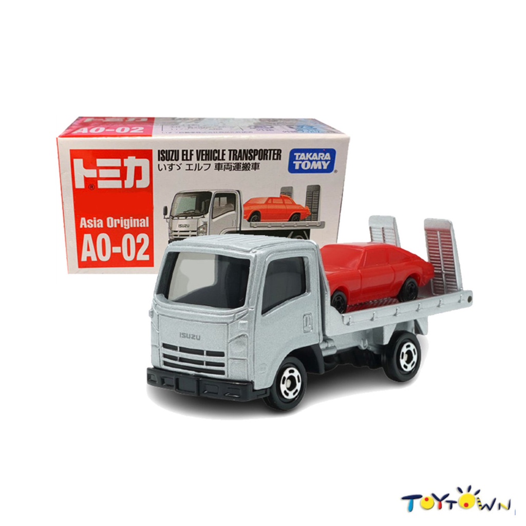 Tomica Takara Tomy Asia Original AO-02 Isuzu Elf Vehicle Transporter ...