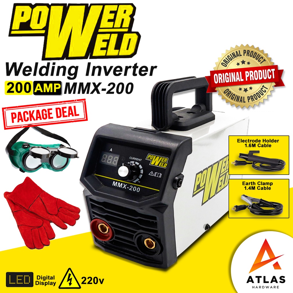 PowerWeld Mini Welding Inverter Machine 200amp | Shopee Philippines